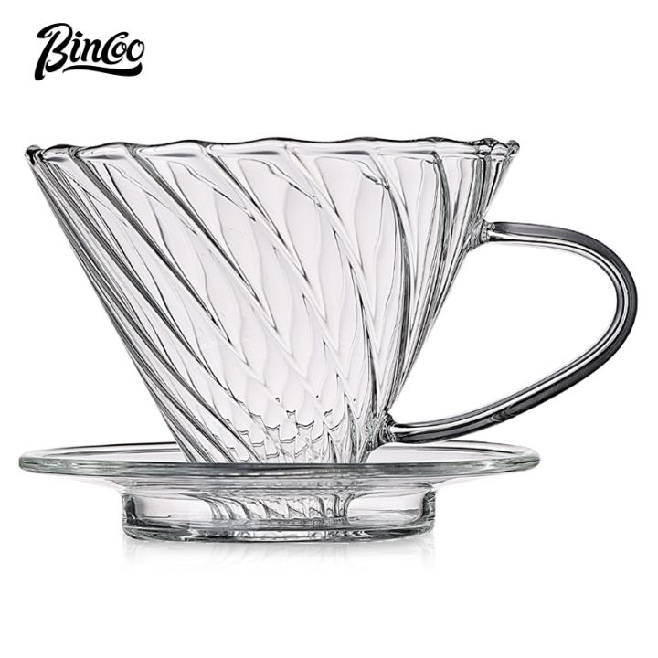 BINCOO Glass Coffee Dripper Set Hand-pour Coffee Pot Set Hand-pour Pot ...