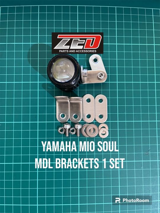 Yamaha Mio Soul Mini Driving Light Stainless Bracket | Lazada PH