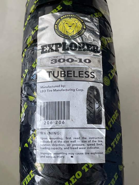 Leo Explorer Tubeless Tire for E-Bike ( 300x10 ) | Lazada PH