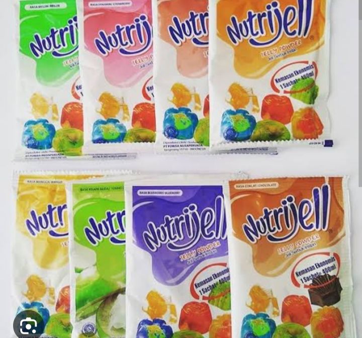 Nutrijel Powder Jelly Serbuk Instan sachet kemasan ekonomis 400 ml ...