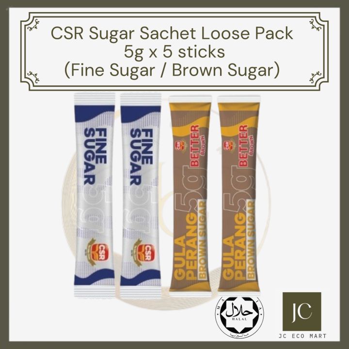 Gula CSR dalam Pek Stik (Pek Longgar - 5 Sachet) | CSR sugar stickpack ...