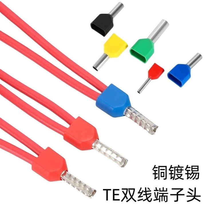 European Style Cold Press Double Wire Tube Type Terminal Blocks New ...