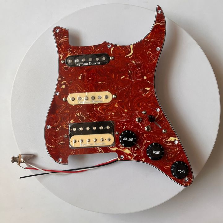 Prewired Loaded Guitar Stratocaster Pickguard SSH Pick Guard Seymour ...