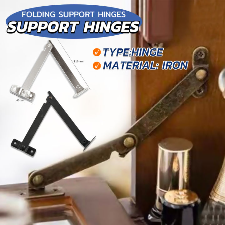 E.B. Rotatable Folding Lid Support Hinges for Furniture Cabinet | Lazada PH