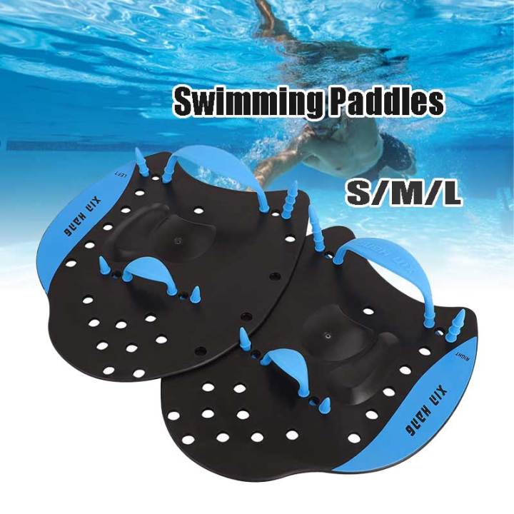 1Pair Adjustable Swim Training Hand Paddles Swimming Correction Hand ...