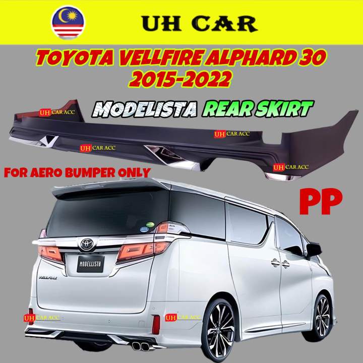 Toyota Vellfire Alphard AGH30 2015-2022 Aero Bumper MDL Rear Skirt ...