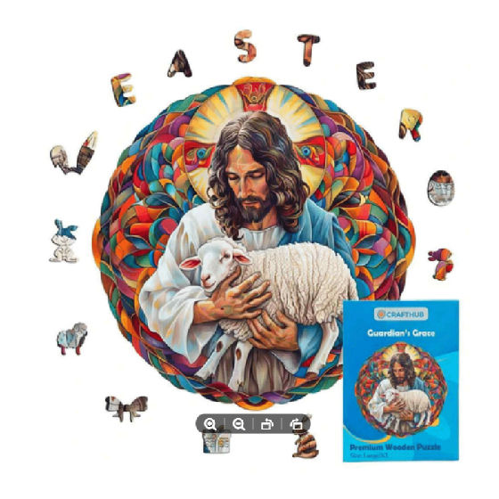 Crafthub Guardian’s Grace - Holy Portrait Display | Thicker and high ...