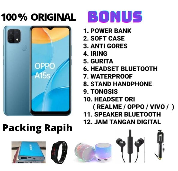 OPPO A15S RAM 6/128 GB GRASS GARANSI RESMI - A 15 S | Lazada Indonesia