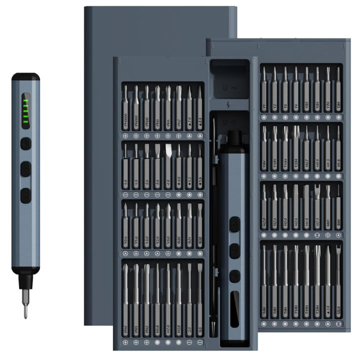 68 in 1 Magnetic Electric Screwdriver Set with 5 Torque Controlled ...