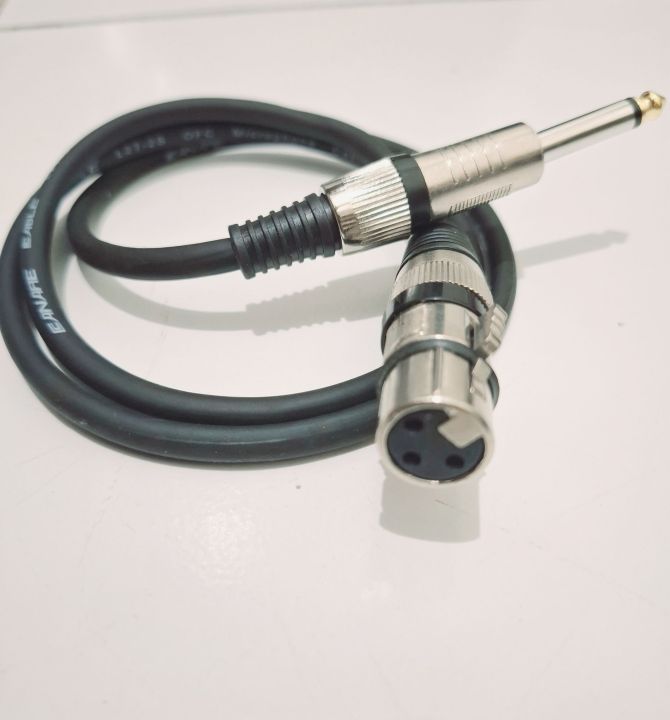 Kabel mic/microphone jek jack xlr female to jek akai 10 Meter | Lazada ...