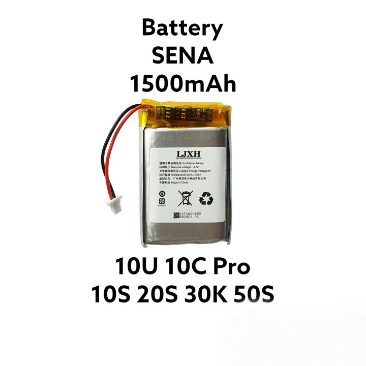 SENA 10U 10C 10Pro 10S 20S 50S 30K 1500mAh แบตเตอรี่ Bluetooth ...