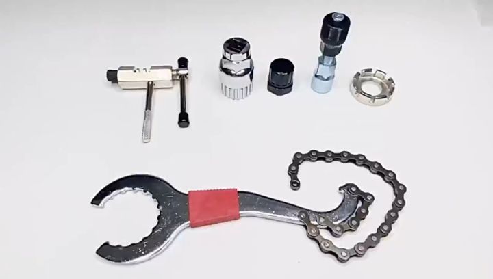 8PCS Bike Tool Set Kit for Bottom Bracket Remover Chain Cutter Crank ...