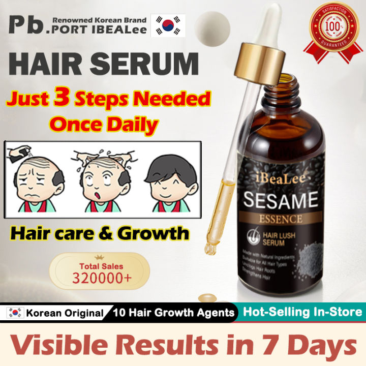 Plant Extract 100% Hair Growth Serum With Ginseng Ginger Castor For ...