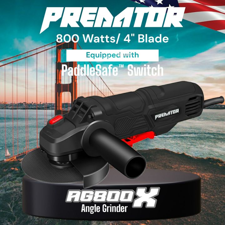 Angle grinder Predator 800w paddle switch type 100mm 4" blade | Lazada PH