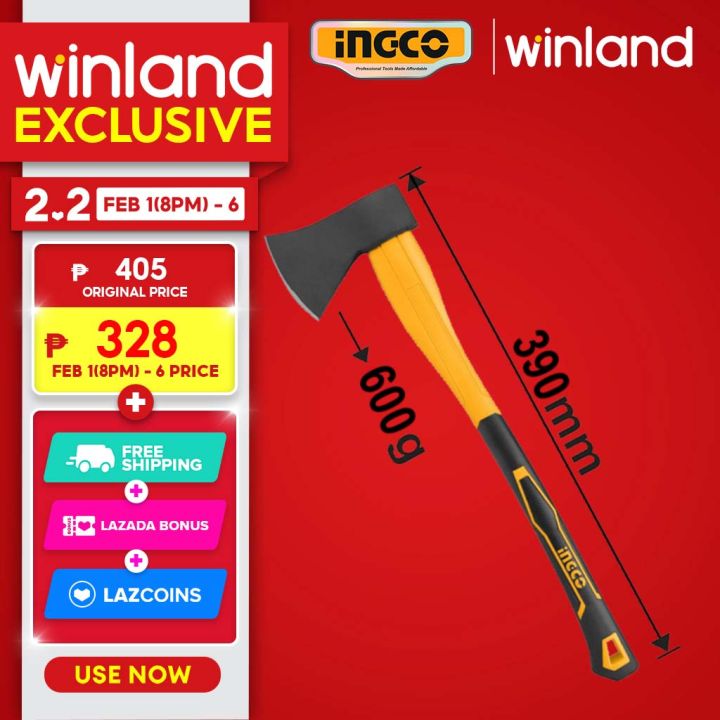 Ingco by Winland Fiberglass Axe 600g HAX0206008 ING-HT | Lazada PH