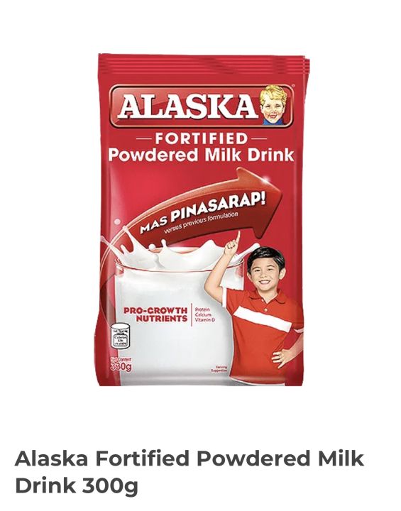 Alaska fortified powdered milk drink 300g | Lazada PH