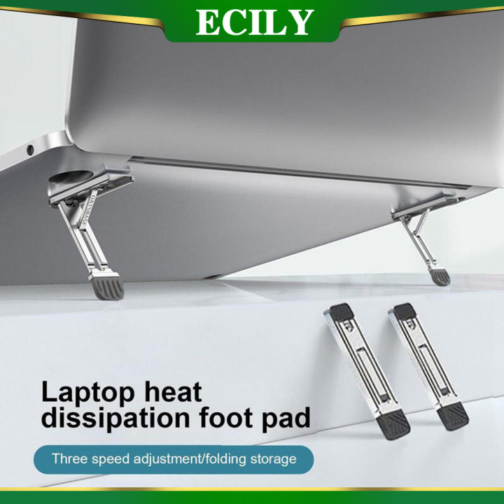 ECILY 1/2pcs Mini Laptop Stand ForMacbook Foldable Keyboard Holder ...
