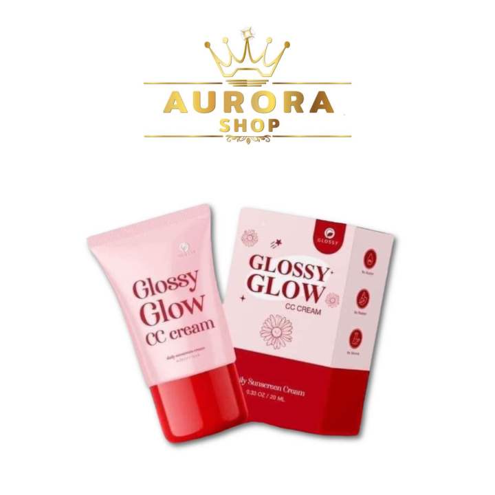 ของแท้ 💯% ☀️Glossy Glow CC Cream กันแดดกลอสซี่โกลว์ 10 ml. | Lazada.co.th