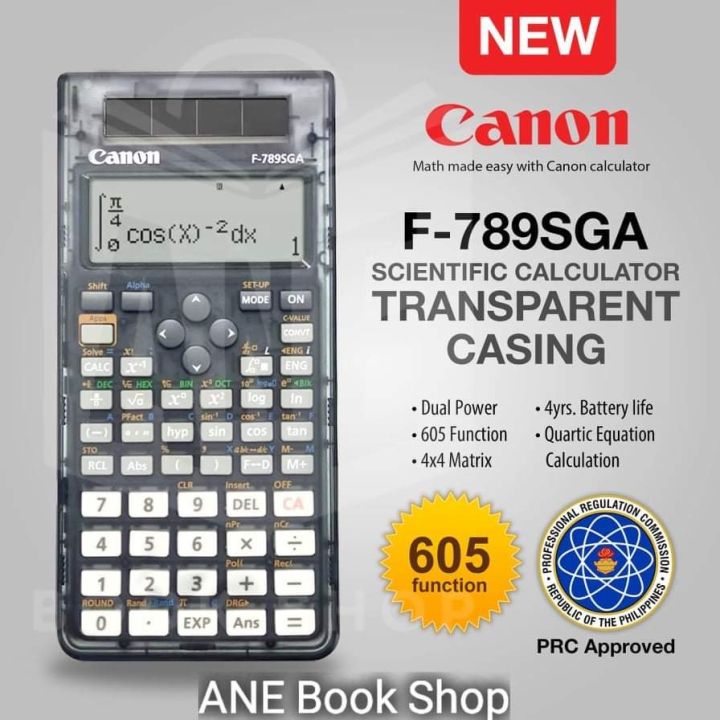 ONHAND AUTHENTIC Canon F-789SGA Calculator (Transparent Color) | Lazada PH