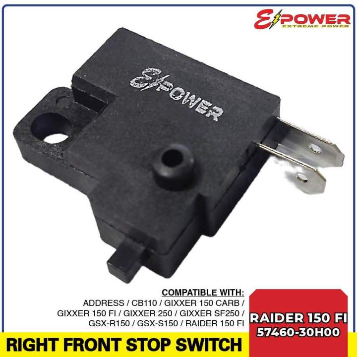 E-POWER RAIDER 150 FI, ADDRESS, GSX-R150, GSX-S150 Front Stop Switch ...