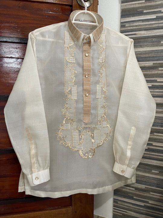 Pinya Cocoon Barong Tagalog with free dust bag | Lazada PH