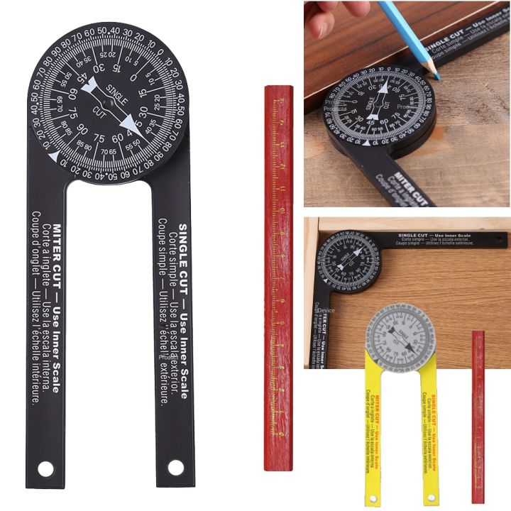 Professional Woodworking Scale Mitre Saw Protractor Angle Finder ...