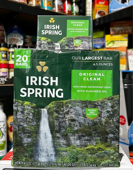Irish Spring Bar Soap 127G / 20 bars soap per pack 🇺🇸 | Lazada PH