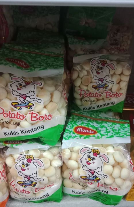 monde potato/cookies potato boro/fagen snack/aneka snack kiloan dan ...