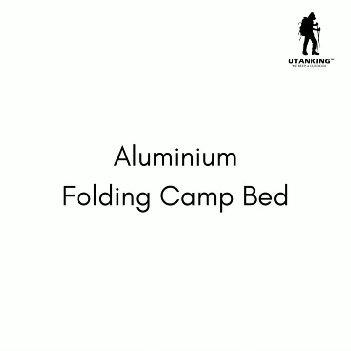 UtanKing™ Aluminum Camping Bed Outdoor Folding Camping Cot Heavy Duty ...