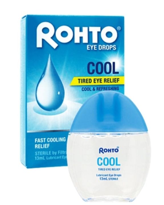 ROHTO Eye Drops Cool (Sterile + Fast Cooling Relief + For Tired Eye ...