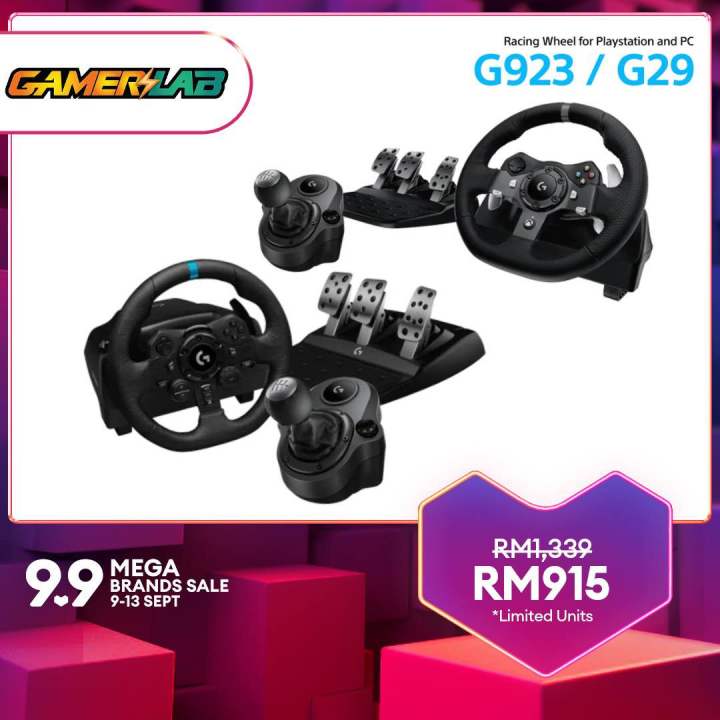 LOGITECH G923 / G29 Steering Wheel + Pedal + Driving Force Shifter for ...