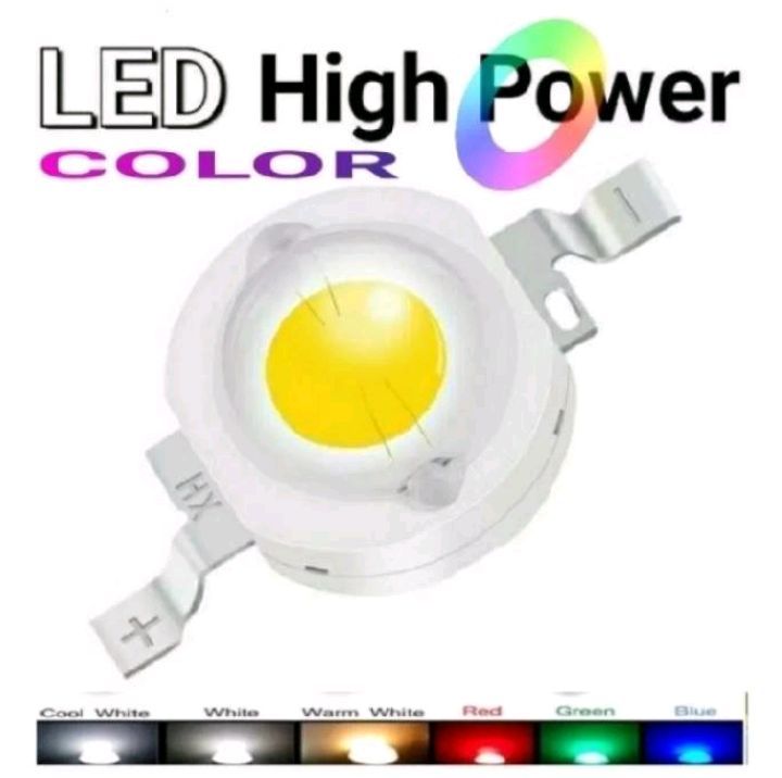 LED High Power 3W หลอดไฟสี DC 3.7V | Lazada.co.th