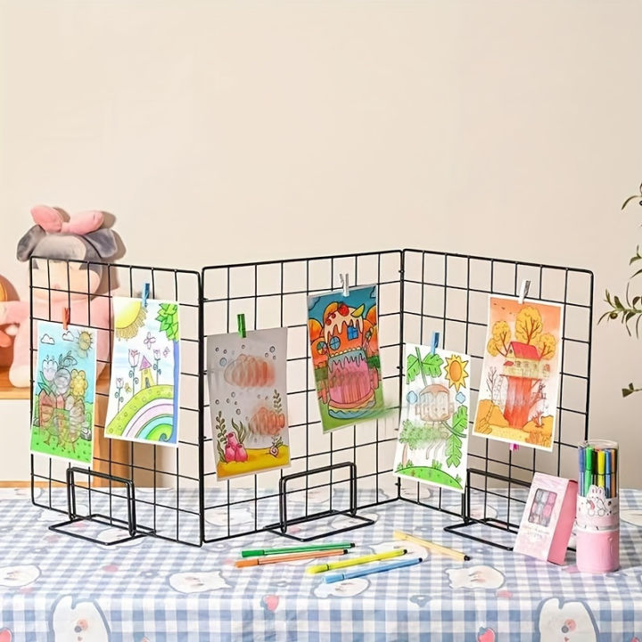 Grid Art and Photo Racks, Modern Metal Display Brackets for Grid Panels ...