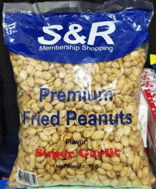 S&R Premium Fried Peanuts Super Garlic 1kg | Lazada PH