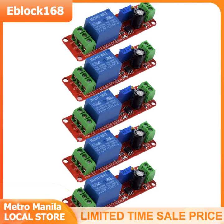 【5pcs】NE555 Timer Switch Adjustable Module Time delay relay Module DC ...