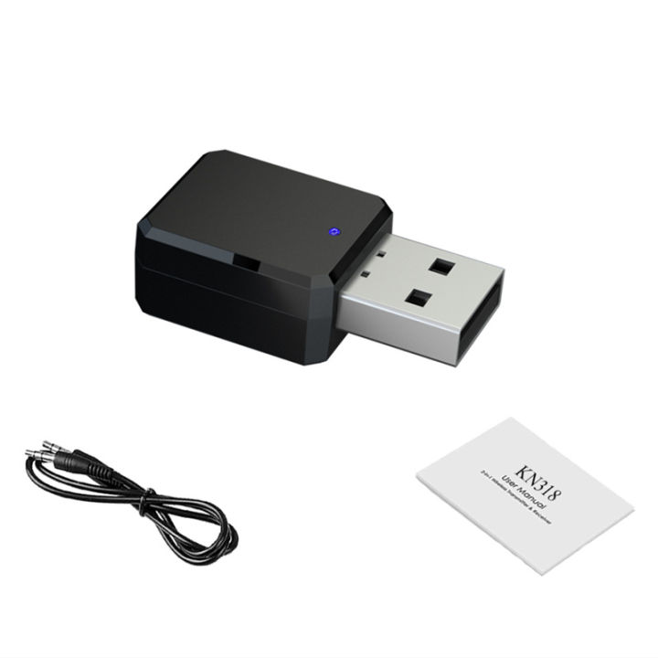 2 In 1 Wireless Bluetooth Receiver 5.0 audio receiving transmitter ...