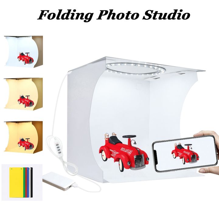 Ring Light Photo Studio Light Box Photography Shooting Light Tent Kit ...