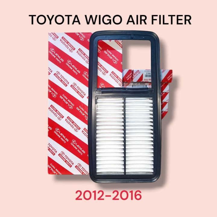 AIR FILTER TOYOTA WIGO 2012-2016 17801-BZ100 WIGO AIR FILTER | Lazada PH