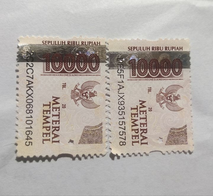 Materai 10000 Per 10 Pcs | Lazada Indonesia