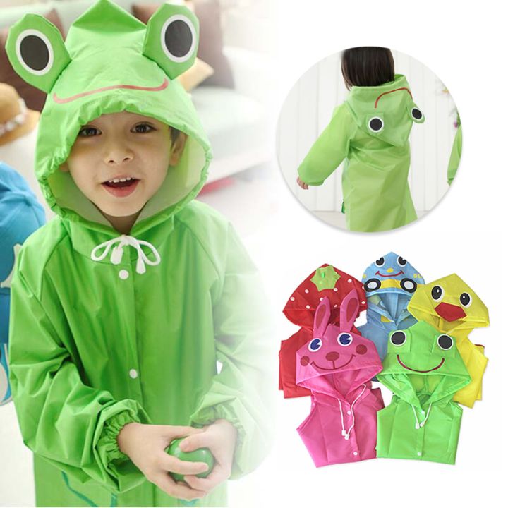Kid Children Waterproof Rain Coat Cute Animal Funny Design Raincoat ...