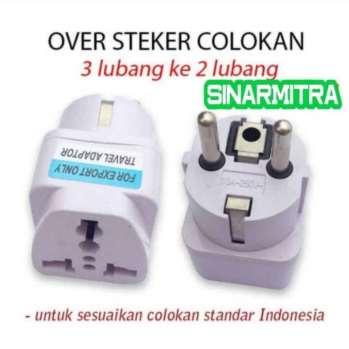 Over Steker Universal Colokan Kaki 3/Sambungan Steker Kaki 3 ke colokan ...