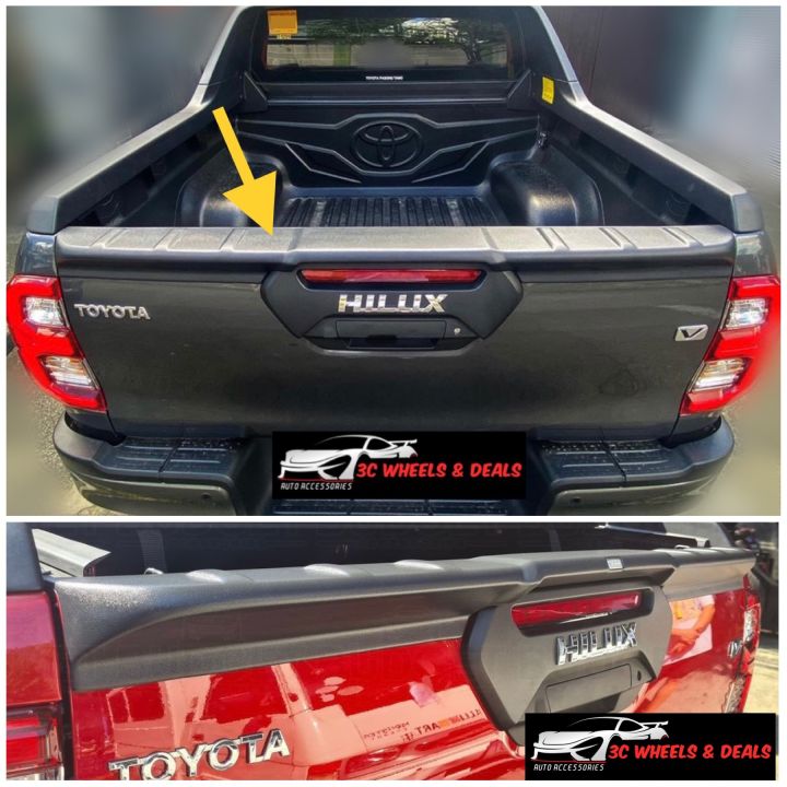 TOYOTA HILUX CONQUEST 2021-2022 SHARK TAIL GATE SPOILER | Lazada PH