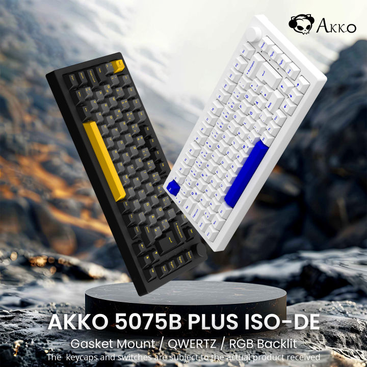 Akko 5075B Plus 75% ISO-DE German Mechanical Gaming Keyboard QWERTZ ...