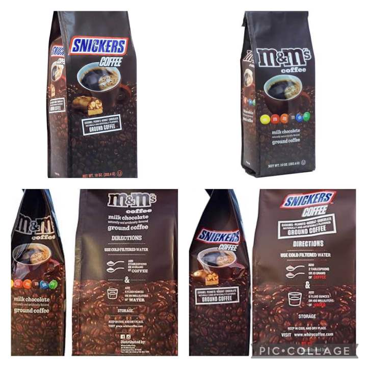 Ground Coffee Snickers and M&M’s Flavor Milk Chocolate Ground Coffee ...