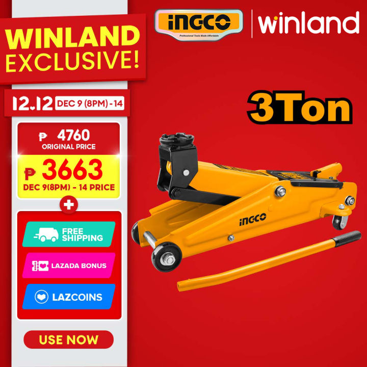Ingco by Winland Hydraulic Floor Jack 3 Ton HFJ302 ING-HT | Lazada PH