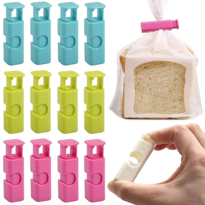 8Pcs Plastic Sealing Bag Clip Reusable Fresh Food Storage Sealer Clamp ...