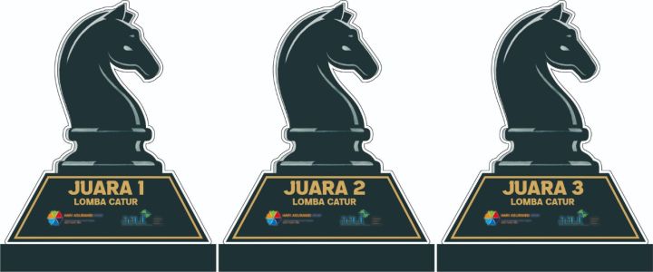 Plakat Akrilik Juara Catur, Lomba Catur, bisa custom | Lazada Indonesia