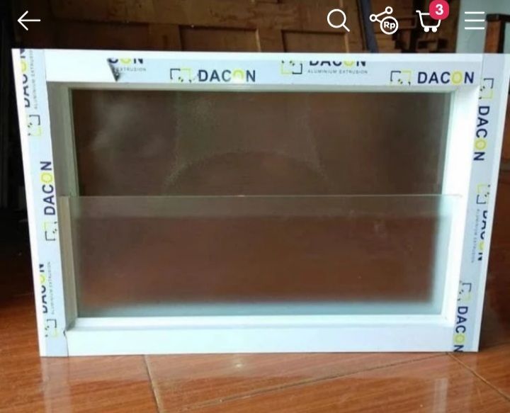 kusen kaca zigzag 30x70 kaca polos atau kaca es | Lazada Indonesia