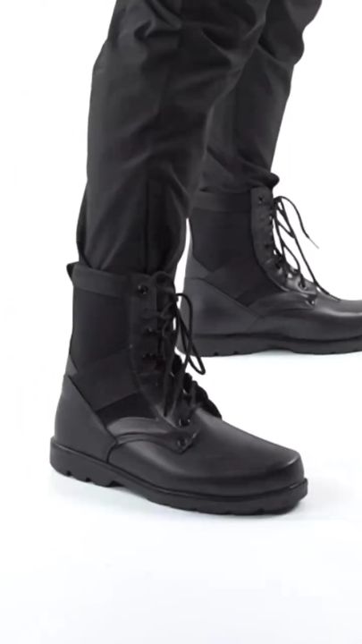 COD Combat Shoes For Men Tactical Boots Steel Toe Men's High Cut Work ...