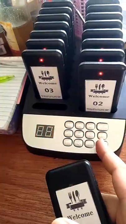 จัดส่ง1-2วัน Daytech Wireless Calling System เครื่องเรียกคิว ไร้สาย ระบบเรียกคิวเพจเจอร์ แบบสั่น ...